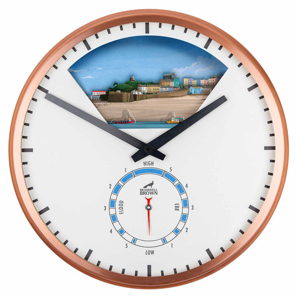 Tenby, Wales - Limited Edition Tide Clock – Bramwell Brown Art Clocks
