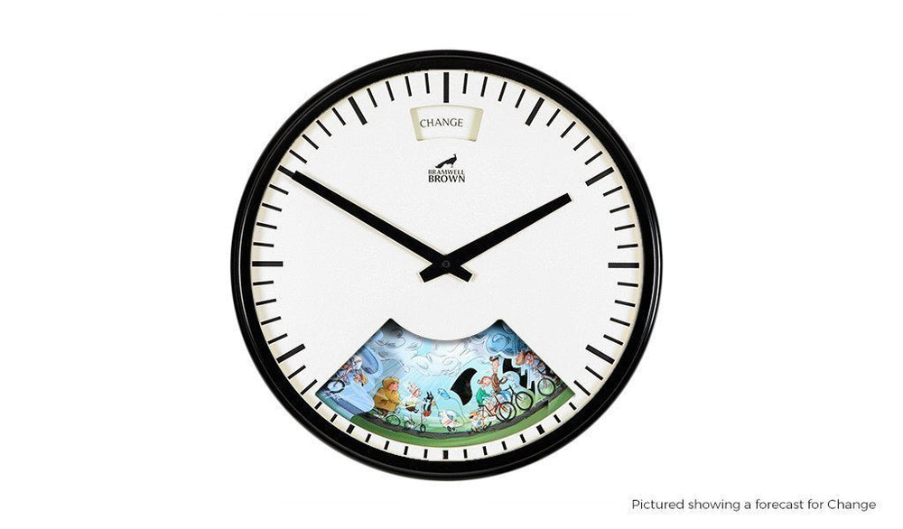 Cyclists’ Weather Forecasting Clock – Bramwell Brown Art Clocks