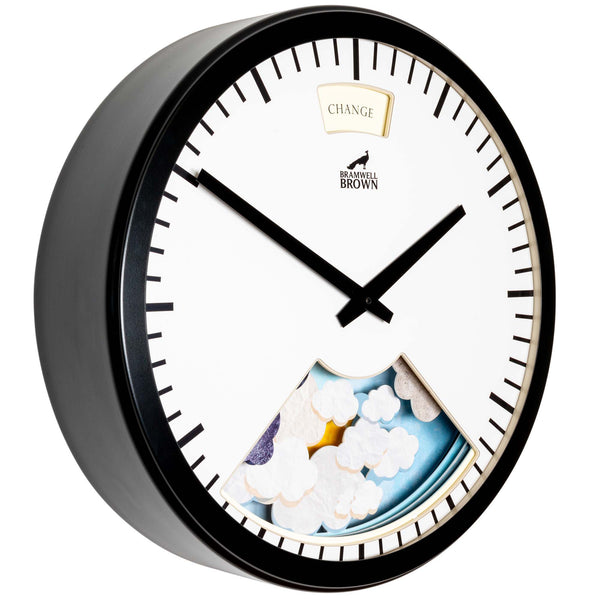 Giant Weather Forecasting Wall Clock – Bramwell Brown Art Clocks
