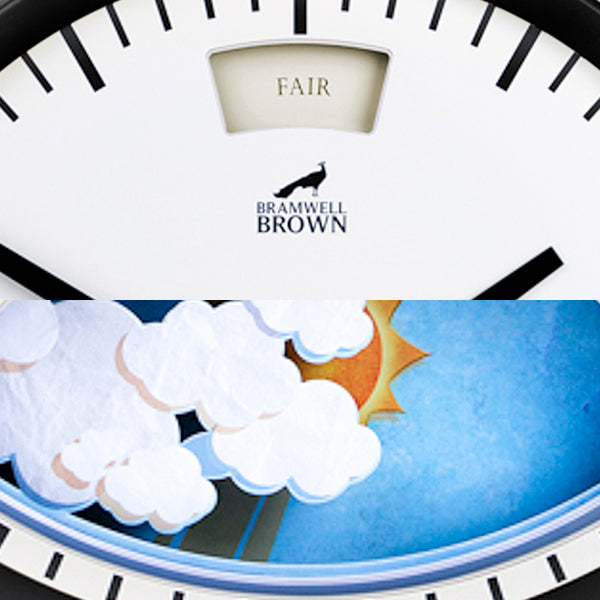 Giant Weather Forecasting Wall Clock – Bramwell Brown Clocks