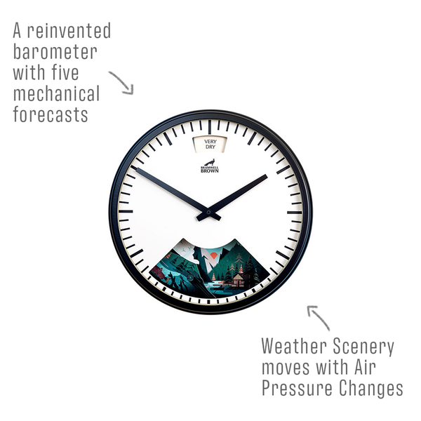 Into the Wild Weather Clock | Limited Editions – Bramwell Brown Clocks