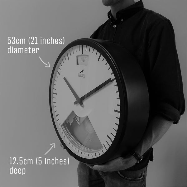Giant Weather Forecasting Wall Clock – Bramwell Brown Clocks